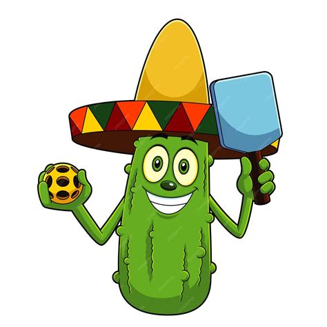 Premium Vector Cartoon Cucumber Character
