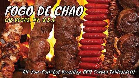 Fogo De Chao Brazilian Steakhouse Ayce Meat Carved Tableside