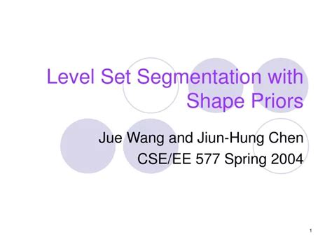 ppt shape prior segmentation implementing level set with shape