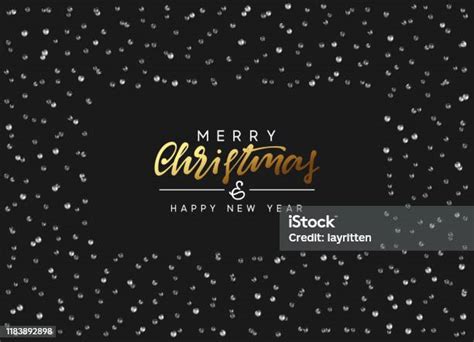 보석 보석 크리스마스 배경입니다 필기 텍스트 메리 크리스마스와 새해 복 구 Xmas 인사말 카드 배너 웹 포스터 축제 분위기 벡터 일러스트레이션 12월 31일에 대한 스톡