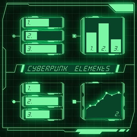 Scifi Futuristic Control Panel Collection Of Hud Elements Gui Vr Ui