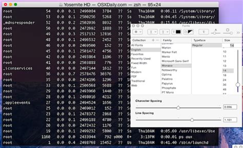 Increase Line Spacing In OS X Terminal To Improve Readability