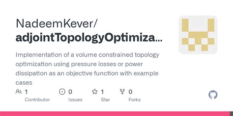 Github Nadeemkever Adjointtopologyoptimizationopenfoam