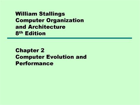 William Stallings Computer Organization And Architecture 8th Edition Ppt Download