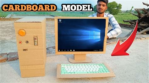 How To Make A Computer Model Out Of Cardboard How To Make Computer And Keyboard Model