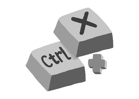 Keyboard Shortcut Button Ctrl X Graphic By Arief Sapta Adjie Creative Fabrica