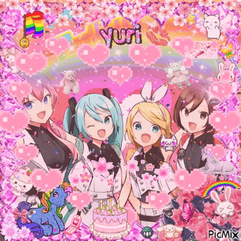 Yuri Vocaloid Miku Rin Luka Meiko Free Animated GIF PicMix