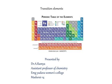 Transition Elements 2 Pptx