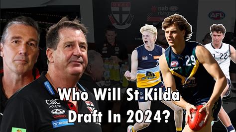 Who Will St Kilda Pick In The 2024 AFL Draft? - YouTube