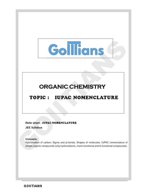 Iupac Nomenclature Pdf Ketone Functional Group