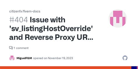 Issue With Svlistinghostoverride And Reverse Proxy Url Resolution