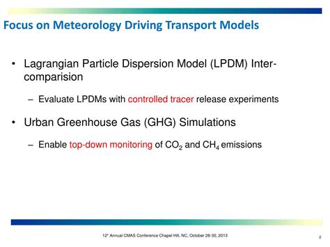 Ppt Recent Advances In High Resolution Lagrangian Transport Modeling