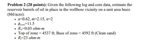 solved problem 2 20 points given the following log and