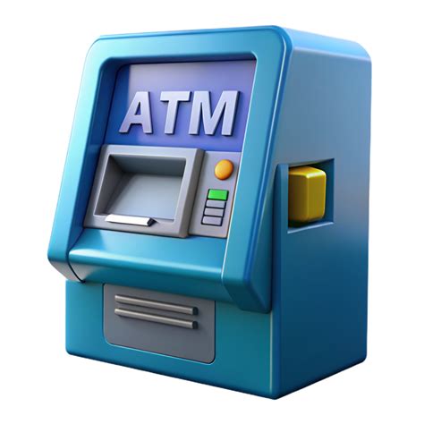 Dynamic Radiant An Atm Automated Teller Machine No Background With