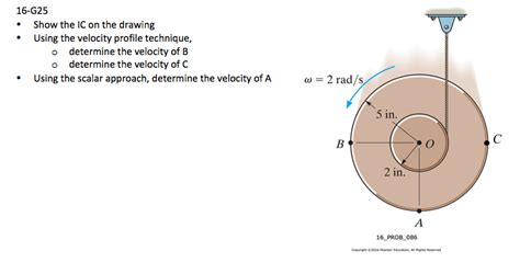 solved show the ic on the drawing using the velocity