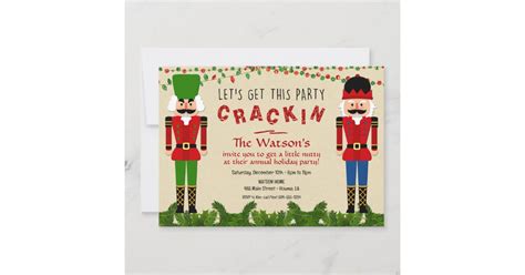 Nutcracker Invitations Christmas Nutcracker Invitation Zazzle