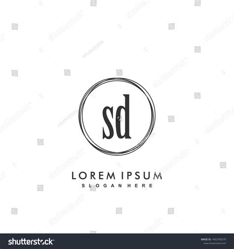 Sd Initial Beauty Monogram Logo Vector Stock Vector Royalty Free Shutterstock