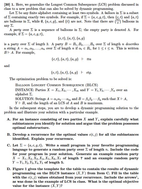 30 1 Here We Generalize The Longest Common