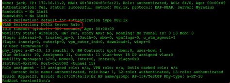 Dynamic Vlan Assignment With Radius And Aruba Controller Wireless Access
