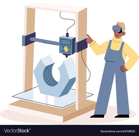 Manufacturing Process At Production Industry Vector Image