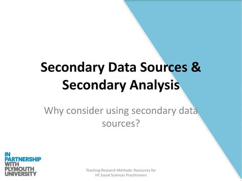 Ppt Secondary Data Sources And Secondary Analysis Powerpoint