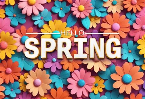 Premium Vector Hello Spring