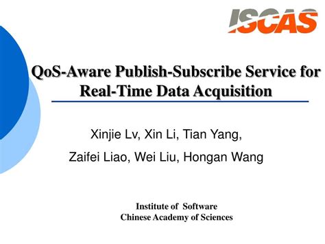 ppt qos aware publish subscribe service for real time data