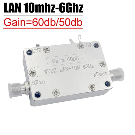 Lan 10m 6ghz 60db 50db High Flatness Amplifier Rf Amplifier Drive Signal Receiver System Fm