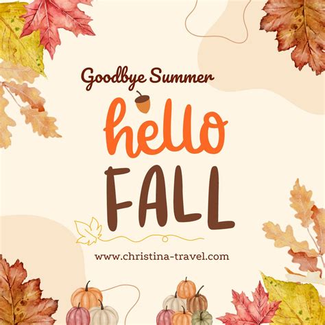 Christina Wilcox On Linkedin Goodbye Summer 🌞 Hello Fall 🍂