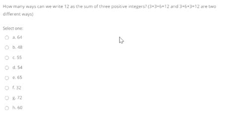 Solved How Many Ways Can We Write 12 As The Sum Of Three Chegg Com