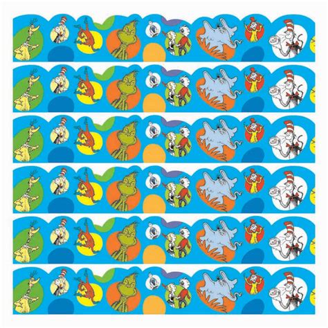 Teachersparadise Eureka® Dr Seuss™ Bubbles Deco Trim® 37 Ft Per