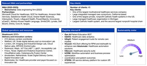 Hcltech Healthcare Provider Hcp Services Capabilities 2024 Hfs