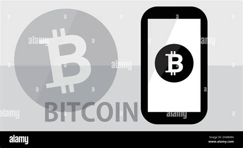 Simple Bitcoin Vector Image In Monochrome Tone Editable Vector Stock