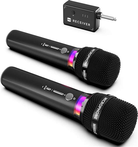Wireless Microphone Rechargeable Wireless Dual Microphones With One To