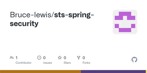 GitHub Bruce Lewis Sts Spring Security
