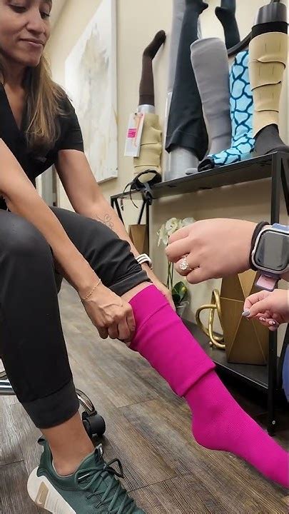 How To Put On Compression Socks Youtube