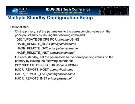 db2 v 10 hadr multiple standby pdf databases computer software