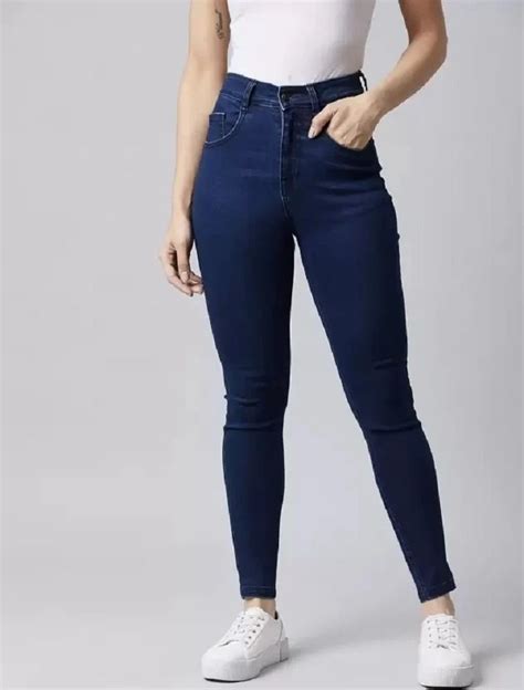 Women Super Skinny Dark Blue Jeans At ₹ 493piece Women Denim Jeans