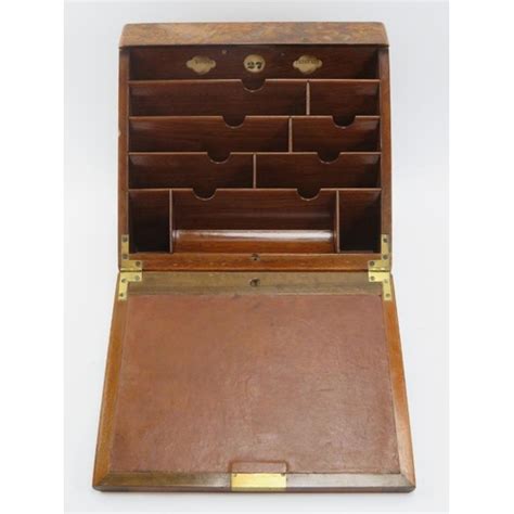 An Antique Walnut Writing Box Late 19th Early 20th Century The