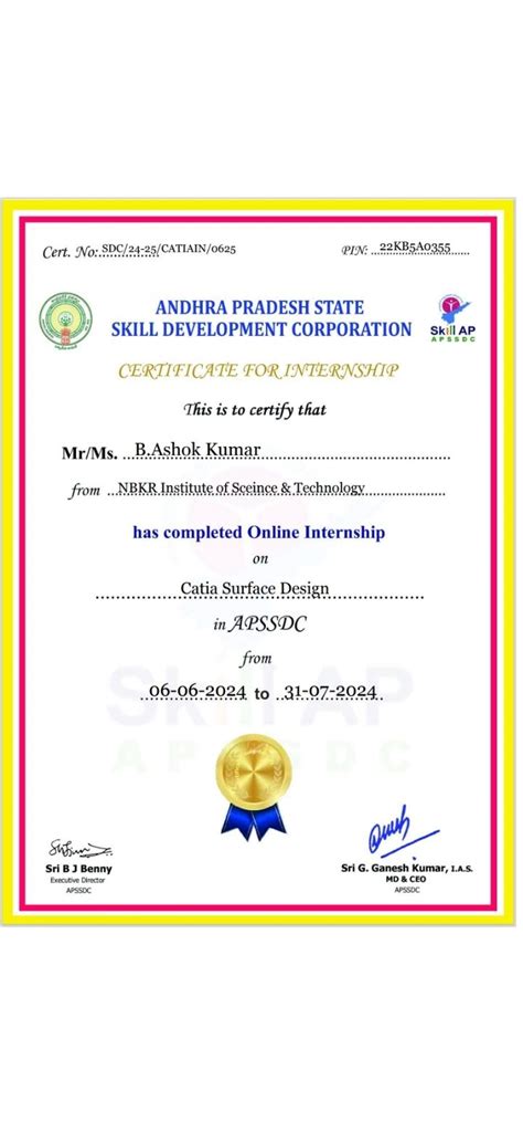 Bashok Kumar On Linkedin Apssdc Catia