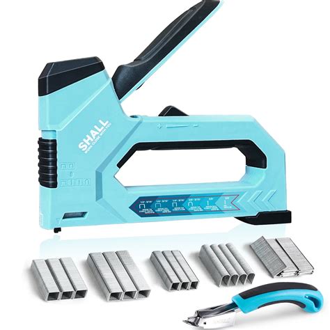 Shall Ergonomic Manual Utility Staple Gun 6 In 1 Heavy Duty For Wood