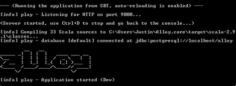Compiler Construction Play 20 Hangs On Application Started Dev