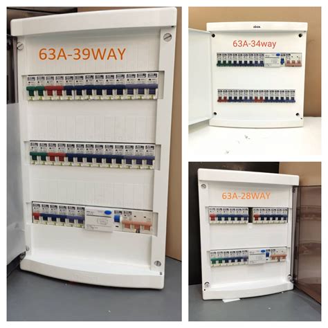 MAXGUARD Three Phase Full Set PVC DB Box Complete Set 2 Rows And 3 Rows ADong Shopee Malaysia