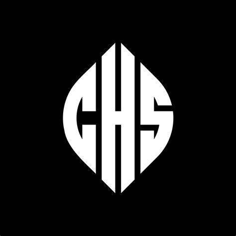 Chs Circle Letter Logo Design With Circle And Ellipse Shape Chs Ellipse Letters With