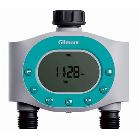 Gilmour Rona Digital Watering Timer Battery Operated With 2 Outlets And