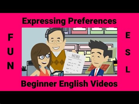 Vocabulary Tutorial Expressing Lik… English Esl Video Lessons