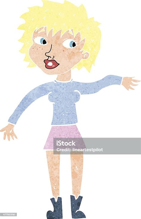 말풍선이 있고 손 흔드는 여자 친근하다 낙서 드로잉에 대한 스톡 벡터 아트 및 기타 이미지 낙서 드로잉 명랑한 문화 Istock