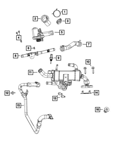 Egr Cooling System For 2022 Jeep Grand Cherokee L Mopar Estores