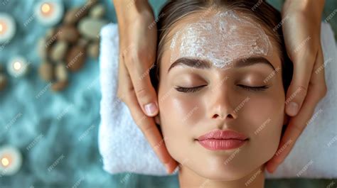 Premium Ai Image Top View Of Young Woman Getting Spa Massage