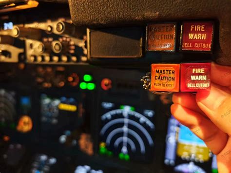 Boeing 737ng 737 800 737max Master Caution And Fire Warning Keycha